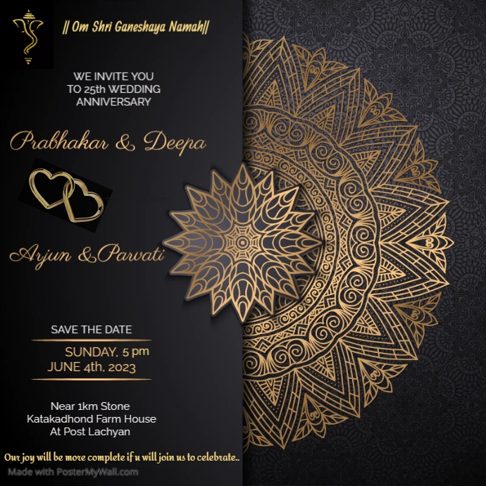 wedding card design | PosterMyWall