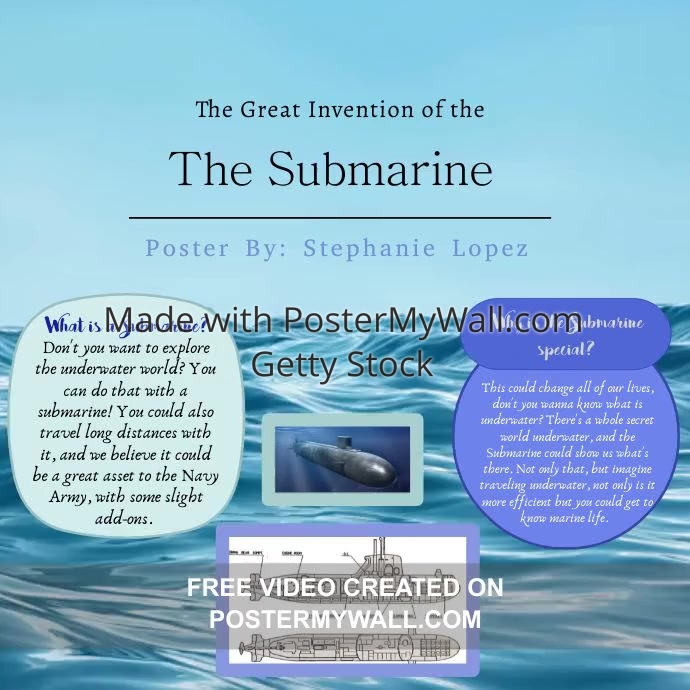 The Submarine Advertisement: Stephanie Lopez | PosterMyWall