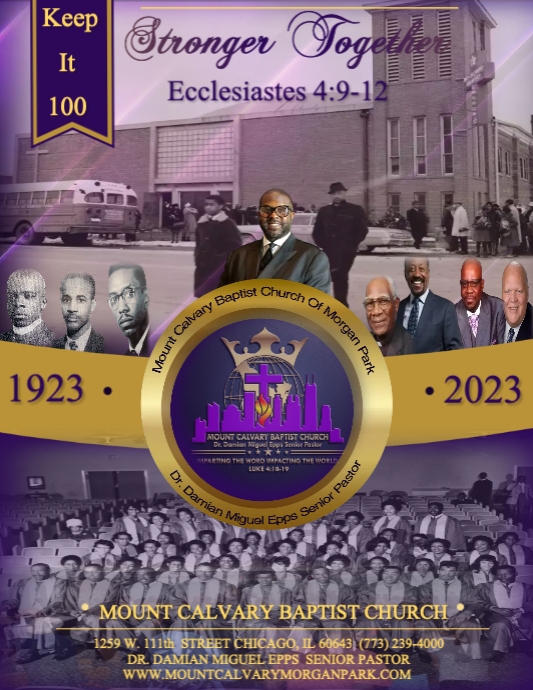 Copy of Mount Calvary Celebrates 100 years Banner 2 | PosterMyWall