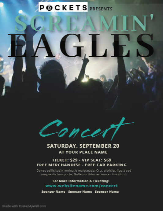 Rock Band Concert Flyer | PosterMyWall