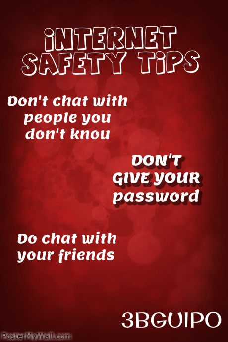 Internet safety tips | PosterMyWall