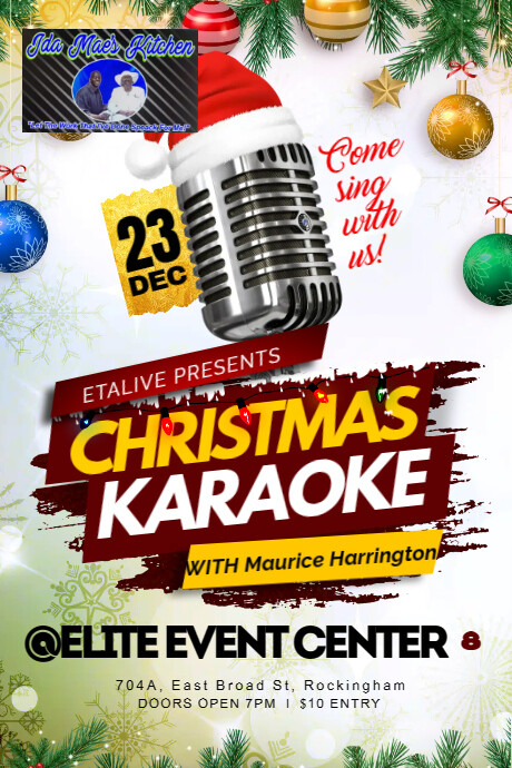 christmas karaoke | PosterMyWall