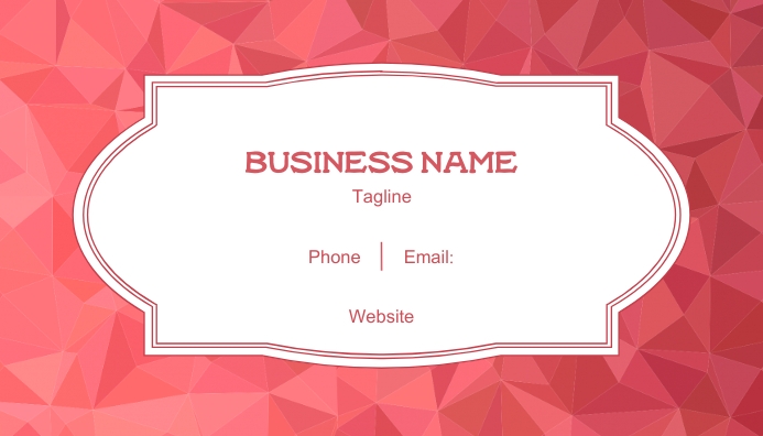 Edgy Business Card Template | PosterMyWall