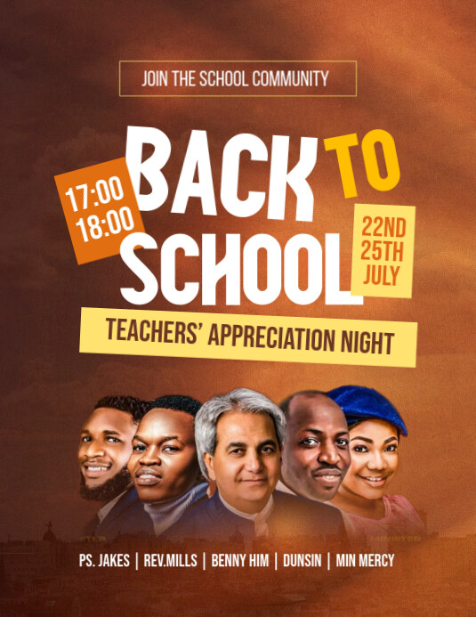 Copy of Editable Back to School Teachers’ Appreciation Night Flyer ...