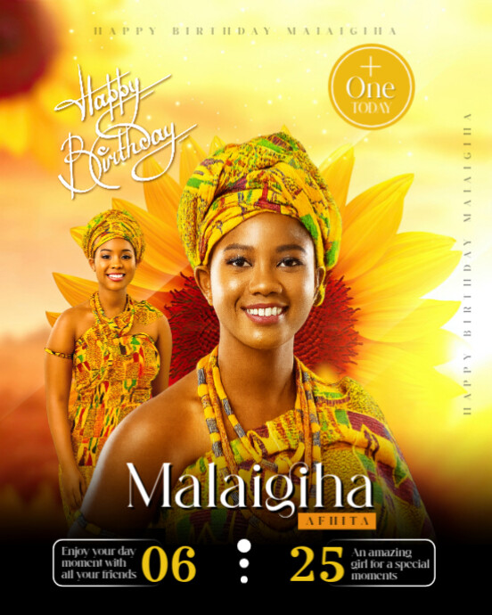 Editable birthday flyer template | PosterMyWall