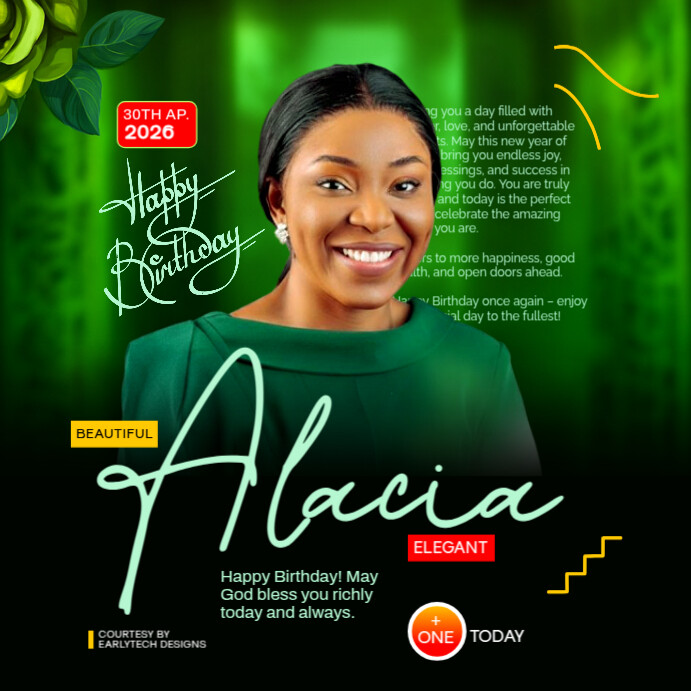 Copy of Editable birthday flyer template | PosterMyWall