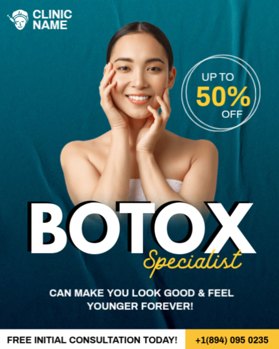 Editable Botox Specialist & Med Spa Flyer Template | PosterMyWall