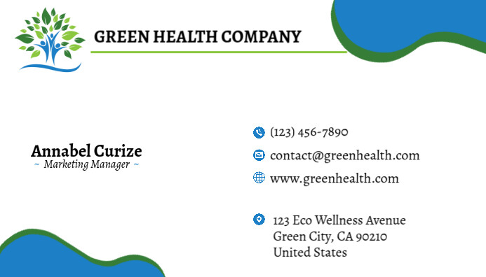 Editable Business Visiting Card Template | PosterMyWall