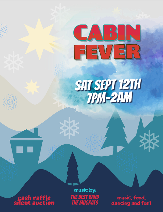 Editable Cabin Fever Party Flyer Template | PosterMyWall