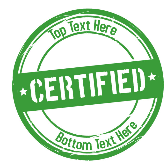 Editable Certified stamp template | PosterMyWall