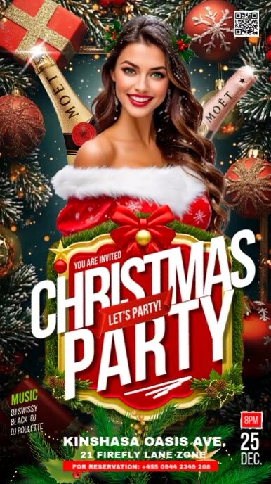 Copy of Editable Christmas Party Event Flyer A4 | PosterMyWall