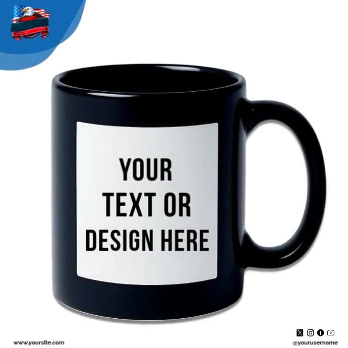 Editable Coffee Mug Mockup Template | PosterMyWall