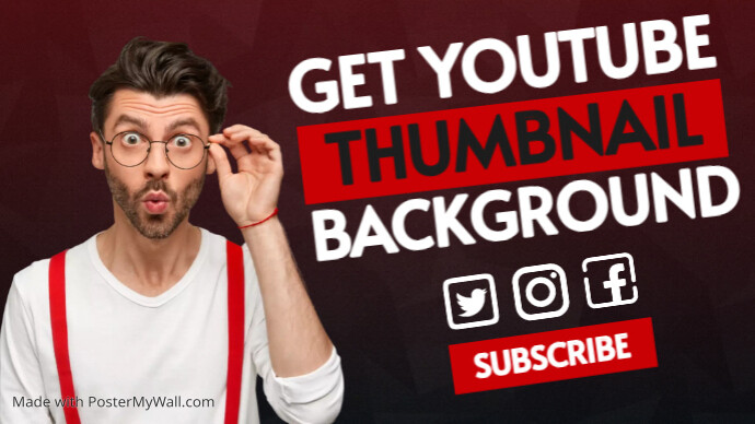 Editable custom youtube thumbnail Templat | PosterMyWall