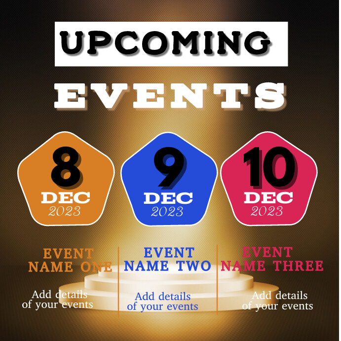 EDITABLE EVENT PLANNER POSTER Templat | PosterMyWall