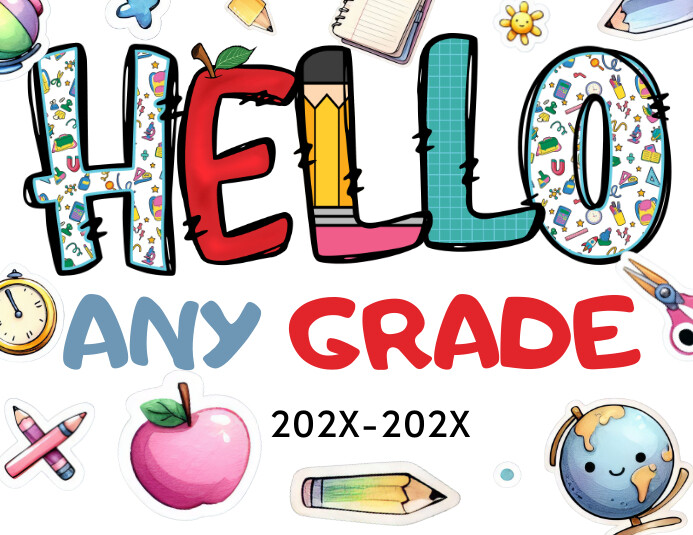 Editable First Day of school Sign Template | PosterMyWall