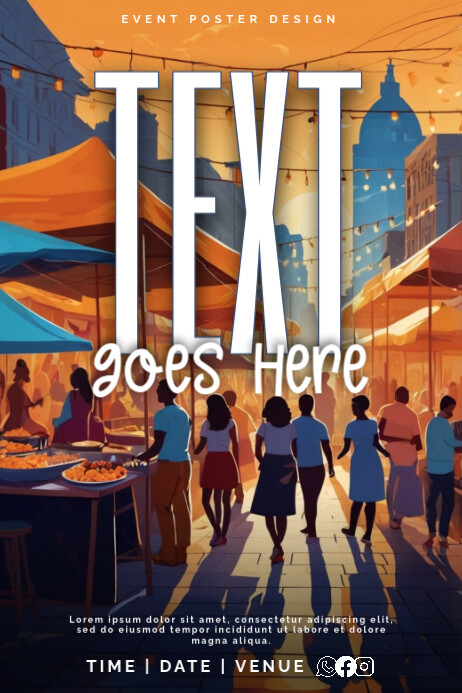 Copy of Editable First Friday Market Poster Background – Urban Vendor ...