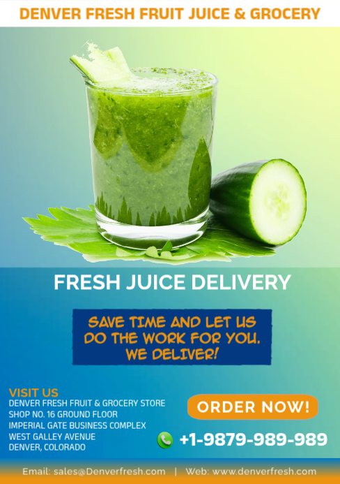 Editable Fruit & Grocery Store Ad Template | PosterMyWall