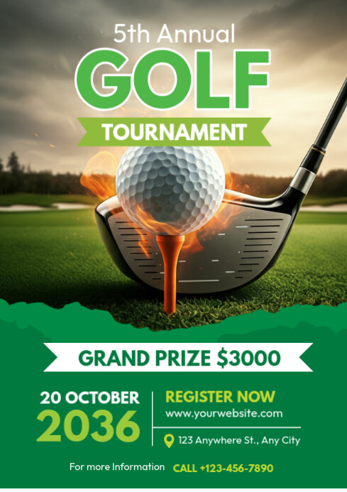 Copy of Editable Golf Flyer Tournament Marketing | PosterMyWall