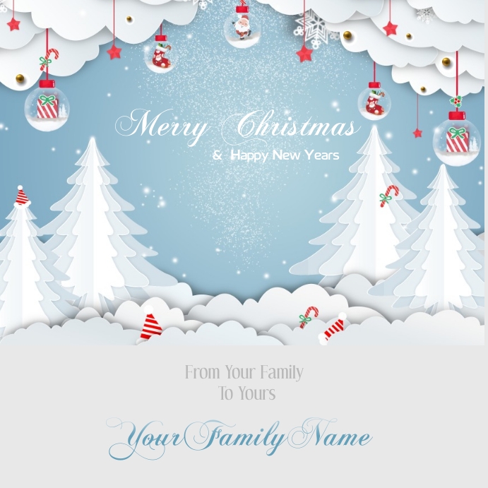 Copy of Editable Gorgeous Christmas Greeting Card | PosterMyWall