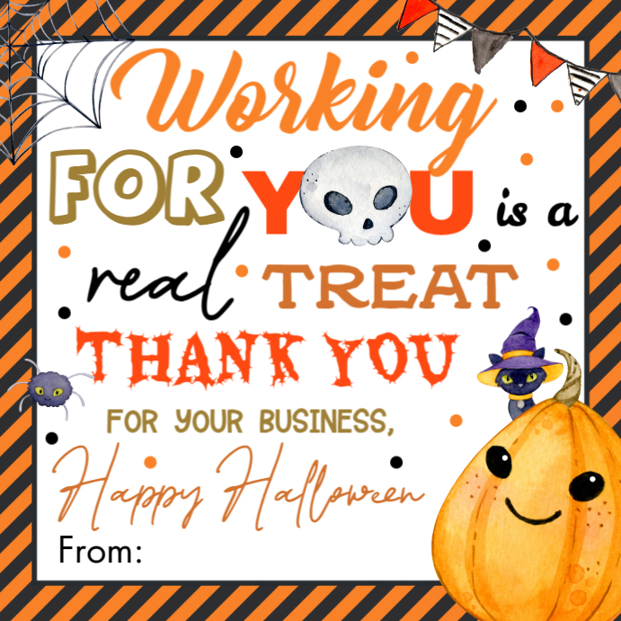 editable halloween gift tags, halloween client appreciation tags ...