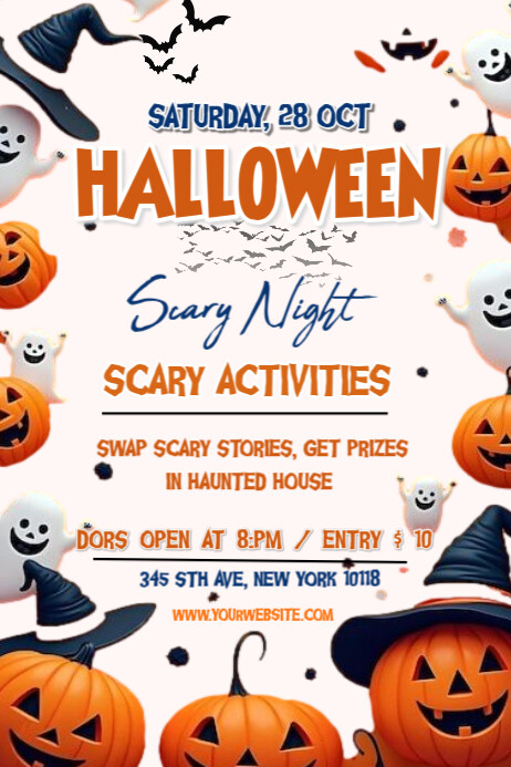 Editable Halloween party Template | PosterMyWall