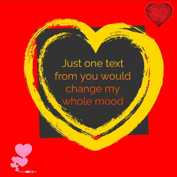 Editable heart quote template | PosterMyWall