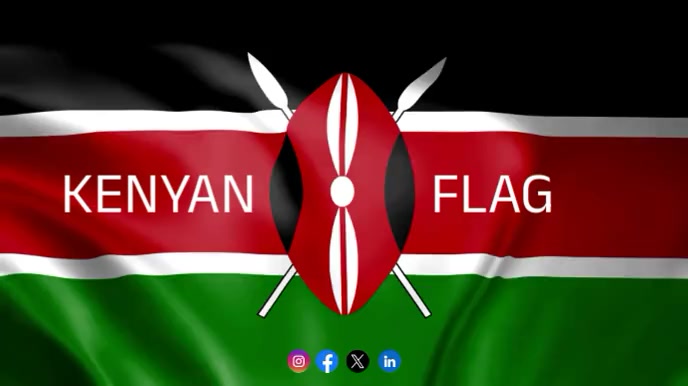 Plantilla de Editable Kenyan Flag | PosterMyWall