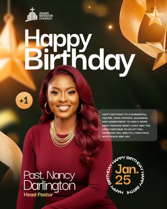 Editable Maximalist Gold 3d Happy Birthday Wish Video for Instagram ...