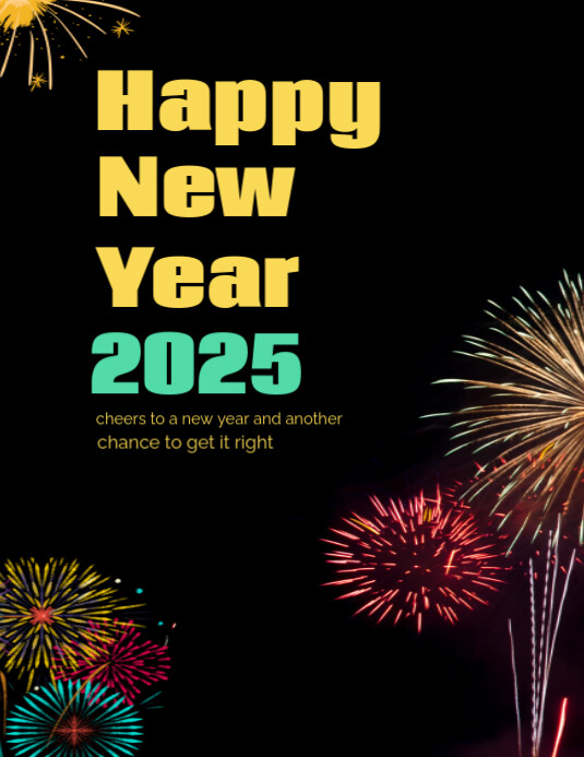 Editable new year flyer Template | PosterMyWall
