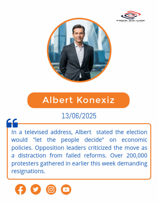 Plantilla de Editable Political Announcement Poster Template – Custom ...