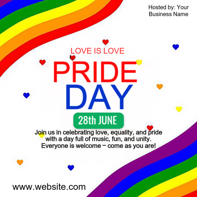 Editable Pride Day Flyer Template – LGBTQ+ Event, Parade, or ...
