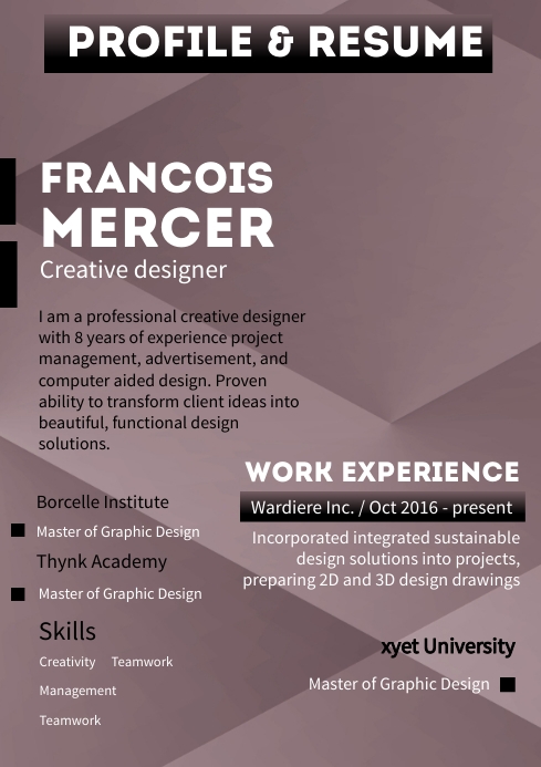 Editable Resume Templates | PosterMyWall