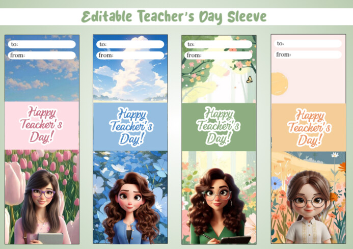Editable Teacher's Day Sleeve Template | PosterMyWall
