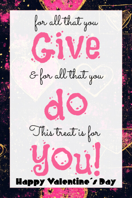 EDITABLE Valentine's Day Appreciation Gift Tag Template | PosterMyWall