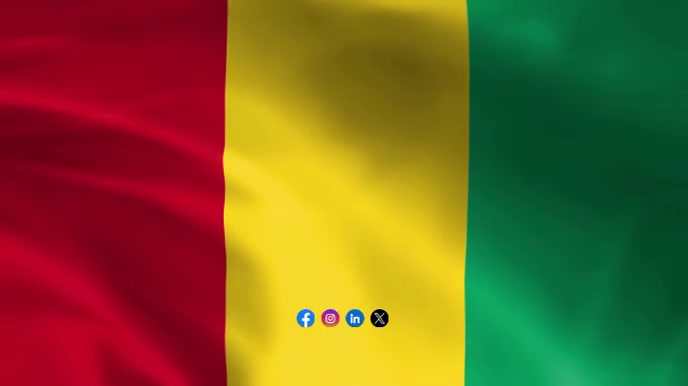 Editable Waving flag of Guinea Template | PosterMyWall