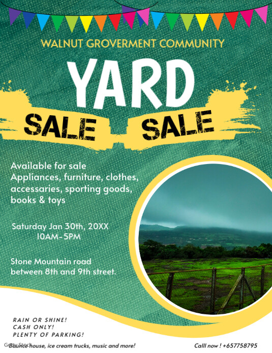 Editable Yard Sale Flyer Template | PosterMyWall