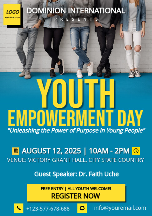 editable youth empowerment program flyer Template | PosterMyWall