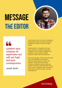 Editorial Page Layout Template | PosterMyWall