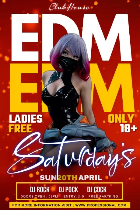edm night party /club night Template | PosterMyWall