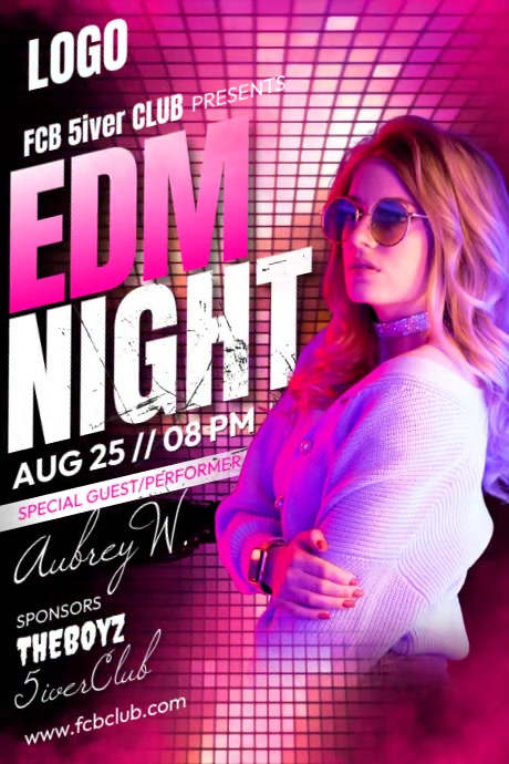 EDM party video Template | PosterMyWall