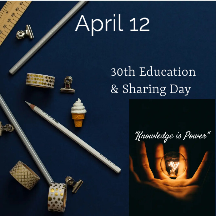 EDUCATION AND SHARING DAY Template | PosterMyWall
