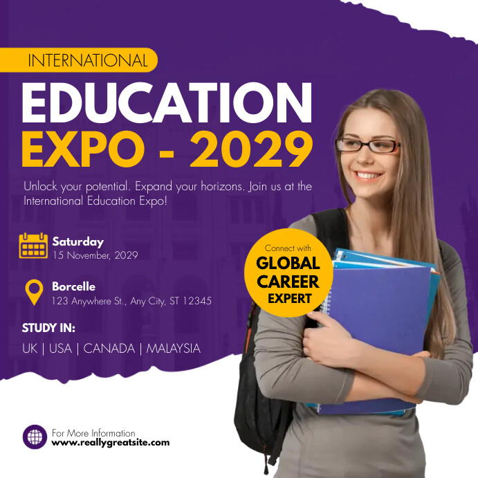EDUCATION EXPO FLYERS Template | PosterMyWall