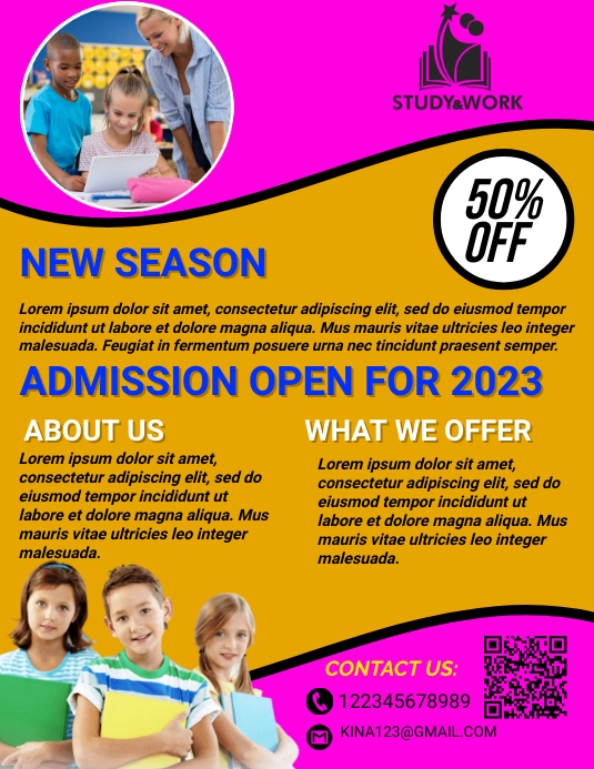 education flyer , school flyer , summer camp Template | PosterMyWall