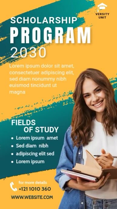 Education Scholarship Program Banner Ad Template | PosterMyWall