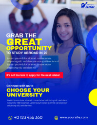 Blue Education Consultancy Flyer Template | PosterMyWall