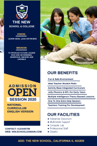 School Project Poster Presentation Annoucemen Template | PosterMyWall