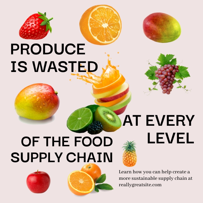 EDUCATIONAL FOOD WASTE INSTAGRAM POST Template | PosterMyWall