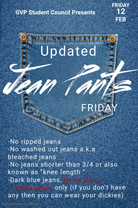 Copy of Copy of Denim Party Flyer Template | PosterMyWall