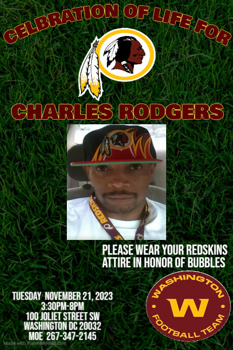 Template sports football washington redskins | PosterMyWall