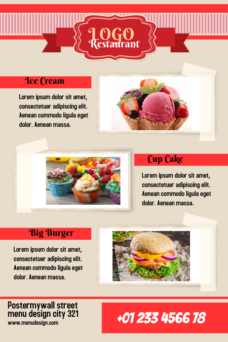 Copy of Food Menu | PosterMyWall